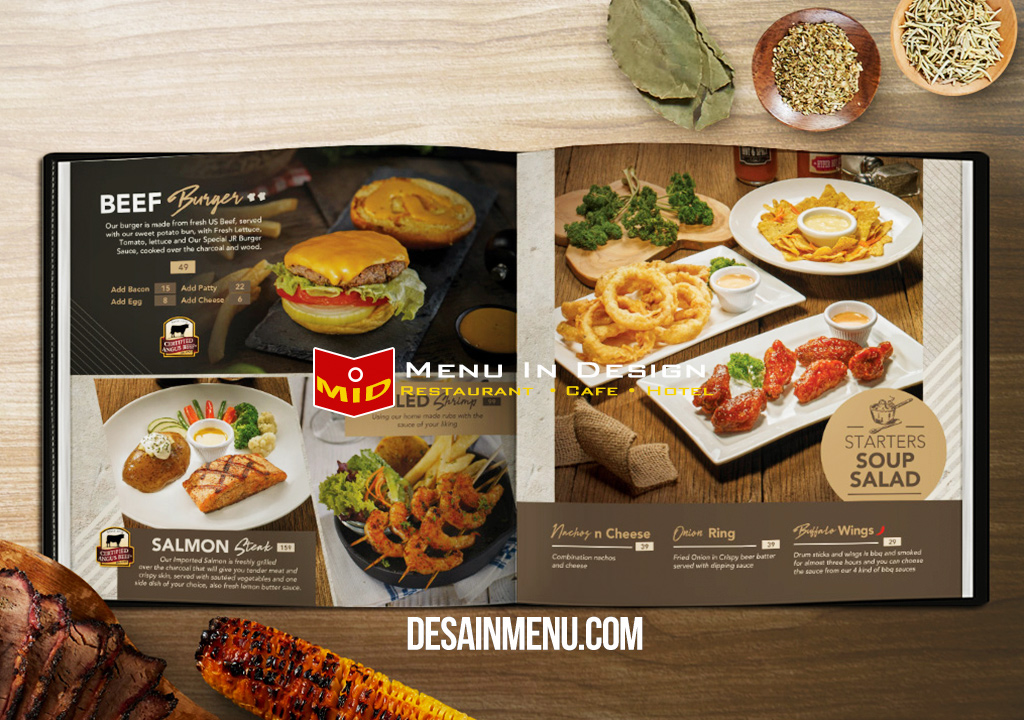 Desain Menu - JR'S BBQ