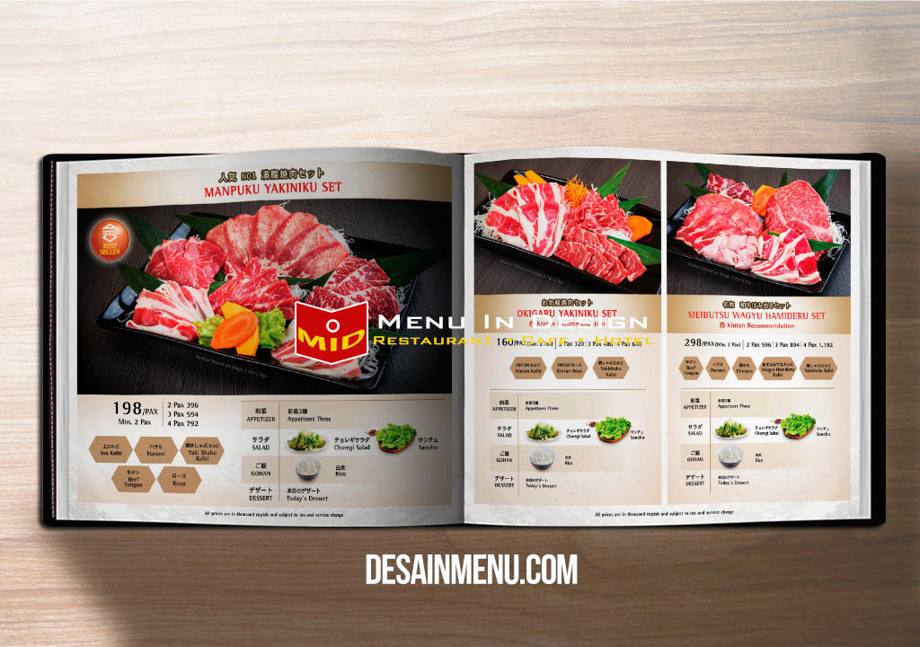 Desain Menu | Desain Menu Restoran Jepang