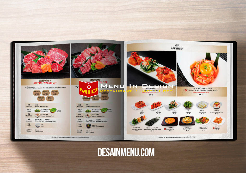 Desain Menu | Desain Menu Restoran Jepang
