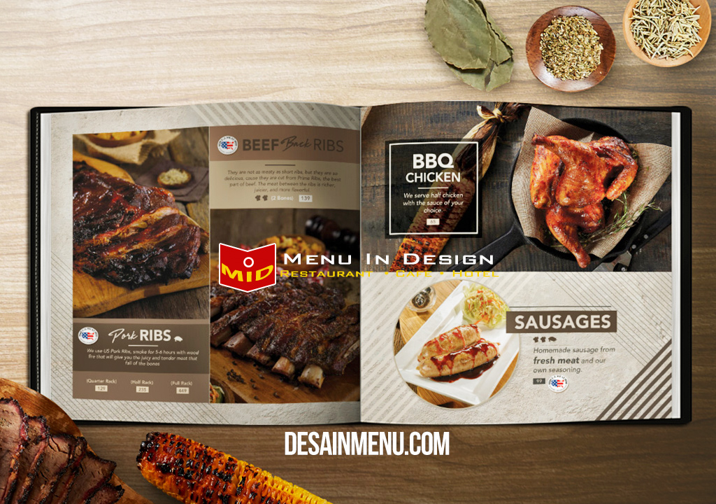 Desain Menu - JR'S BBQ