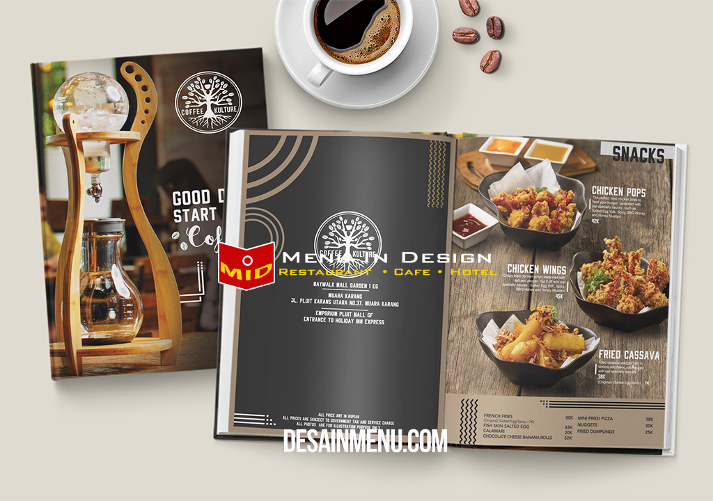 Desain menu Coffee kulture