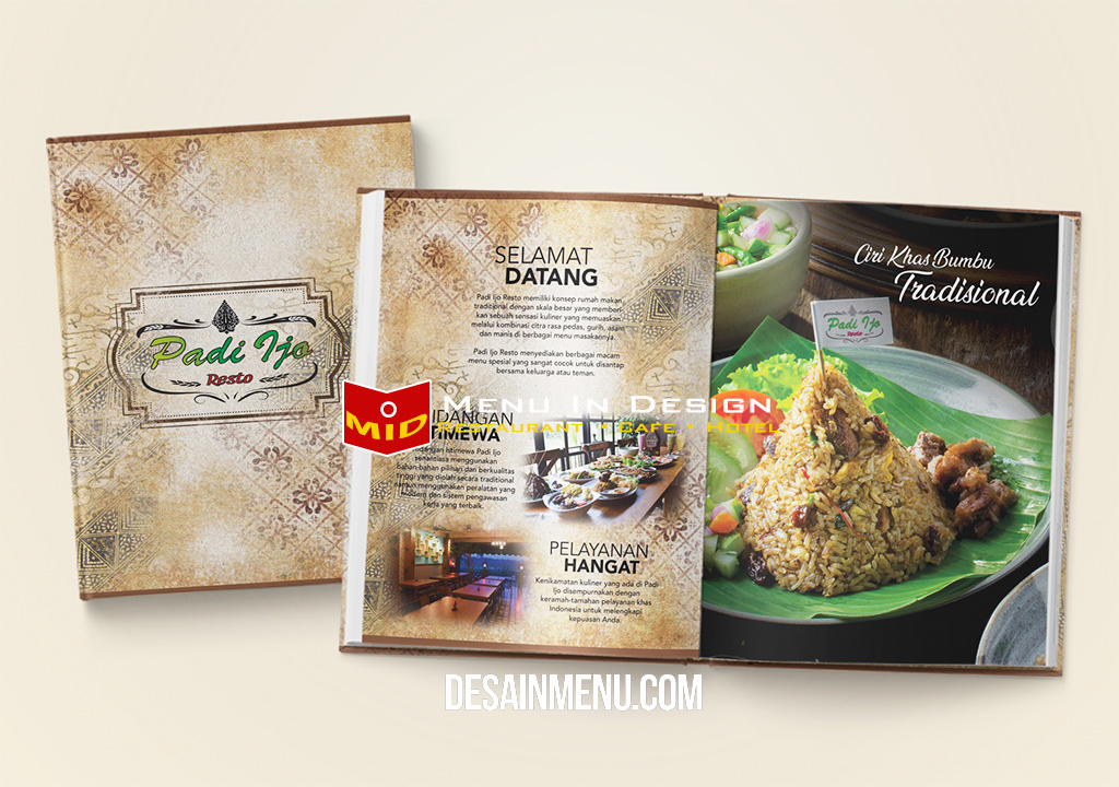 Desain Menu Makanan - Padi Ijo