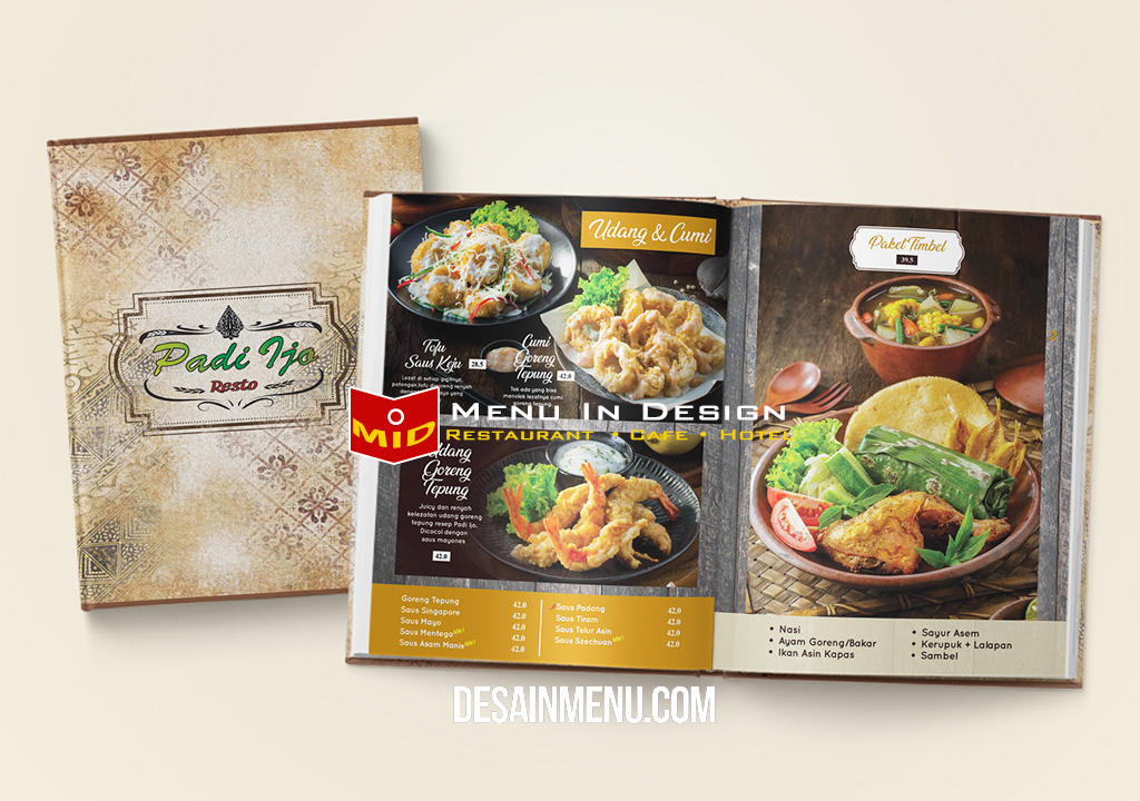Desain Menu Makanan - Padi Ijo