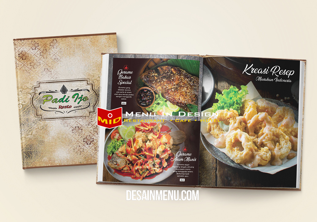 Desain Menu Makanan - Padi Ijo